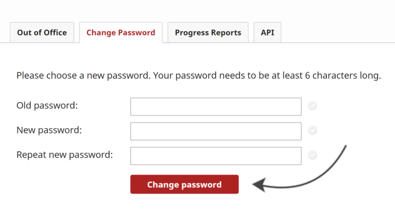 Changing Your Password – SafariBookings Help Center